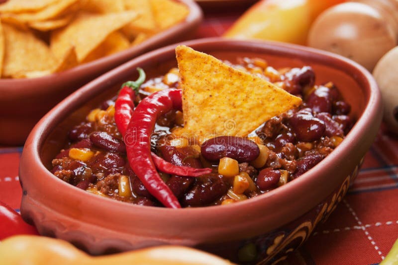 Haricot chili mexicain photo stock. Image of poivron - 22025572