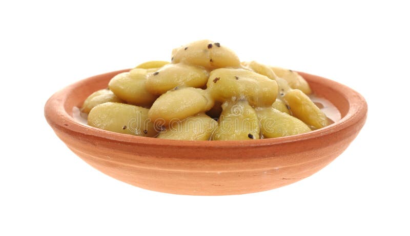 Haricots De Lima Servants Vue De Face Photo stock - Image du sain, vert ...