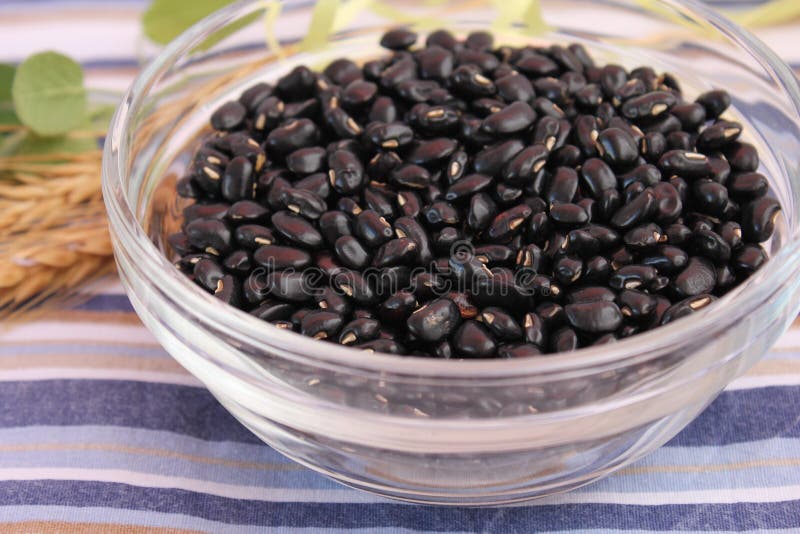 Haricots noirs image stock. Image du noir, nourriture - 18170279