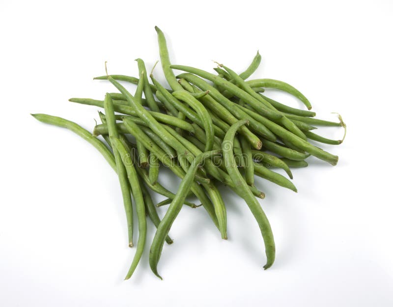 Plante De Haricot Verte Au-dessus De Blanc Image stock - Image du ...