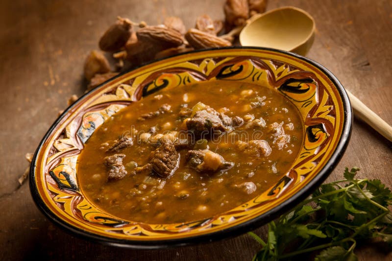 Harira Soup Moroccan Recipe Stock Image - Image of cuisine, chickpea ...