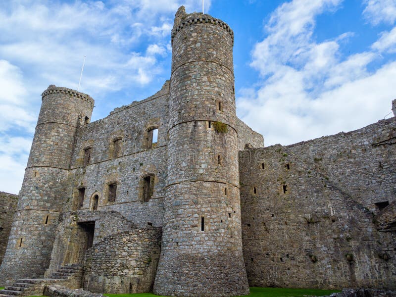 Harlech castle stock image. Image of history, britain - 57838585