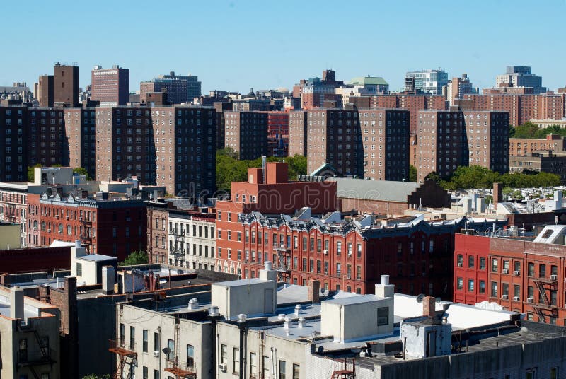 Aerial View of East Harlem stock image. Image of river - 559289