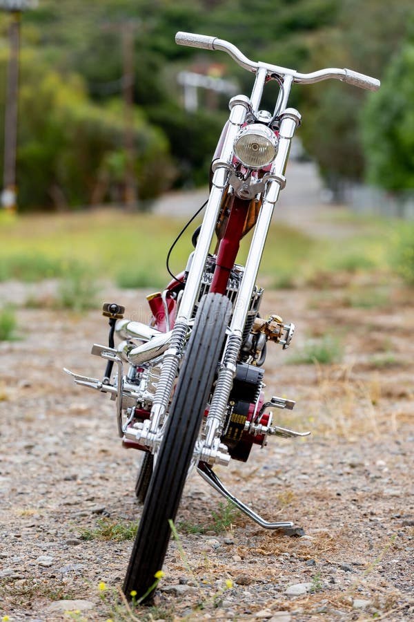 Harley Davidson Custom Vintage Chopper Editorial Image - Image of ...
