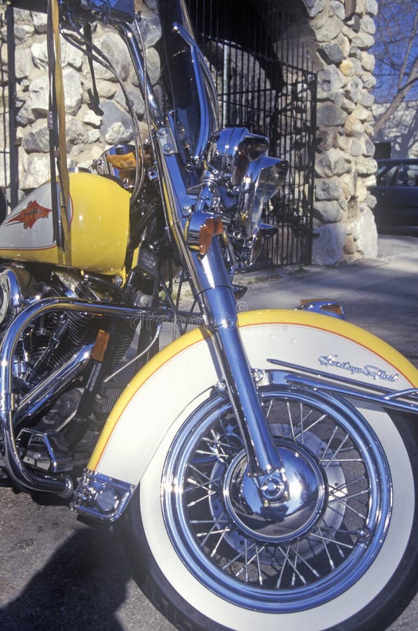 A Harley Davidson Motorcycle in California Editorial Stock Image ...