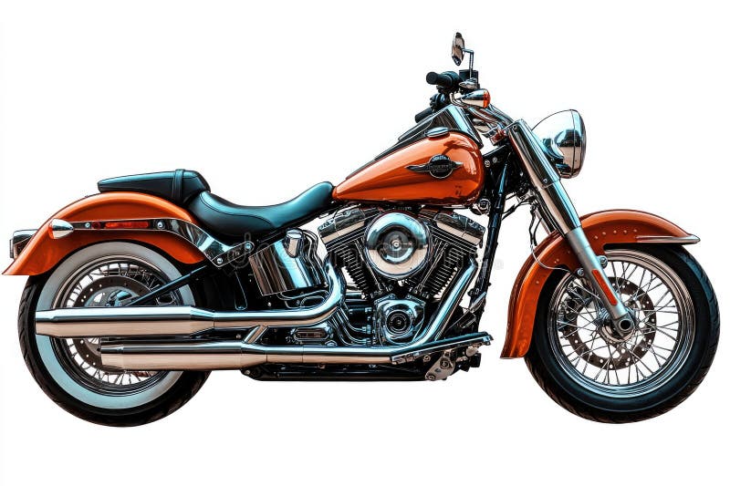 2009 Harley Davidson Motorcycle Side View on Transparent Background ...
