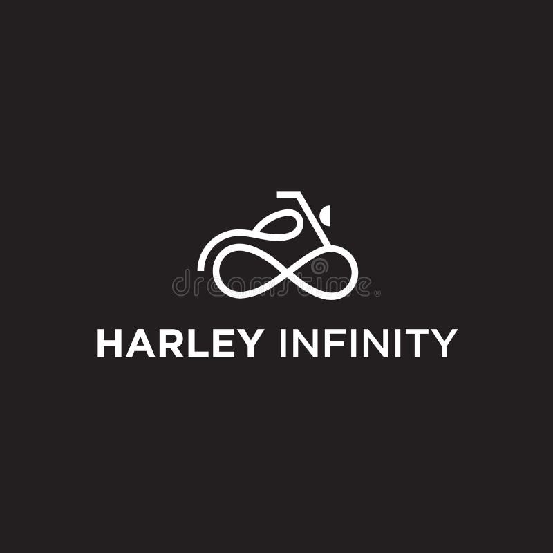 Harley Infinity Logo or Motorcycle Icon Stock Vector - Illustration of ...