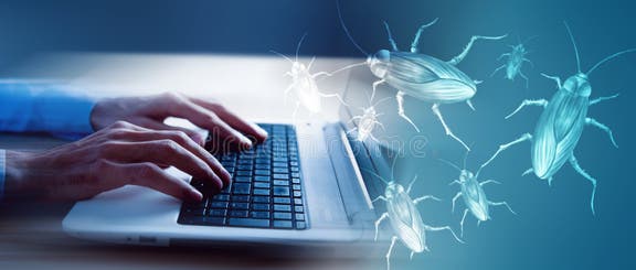 Harmful Programs Computer Virus Icon Stock Photo - Image of message ...