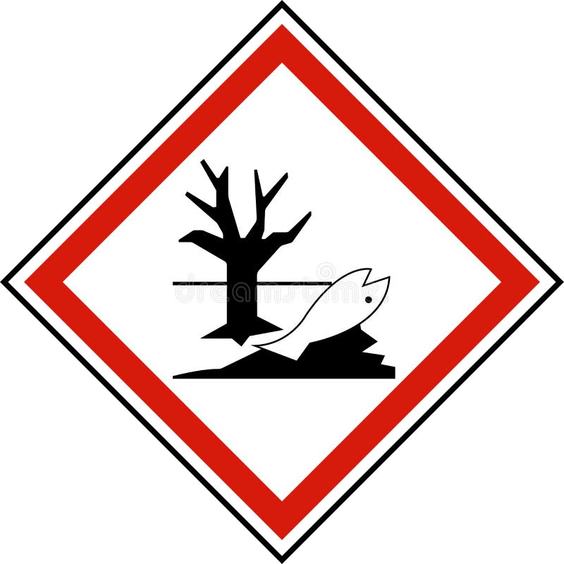 Harmful To the Environment Symbol Label on White Background Stock ...