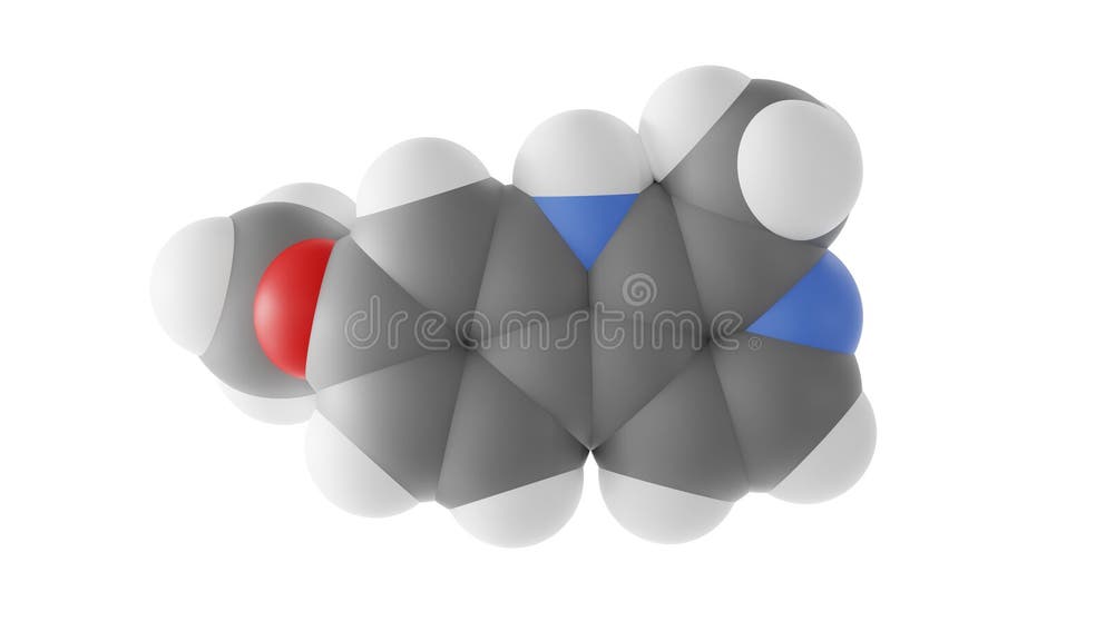 Harmine Molecule, Beta-carboline, Molecular Structure, Isolated 3d ...