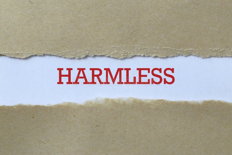 Harmless word on white stock illustration. Illustration of oral - 160001250