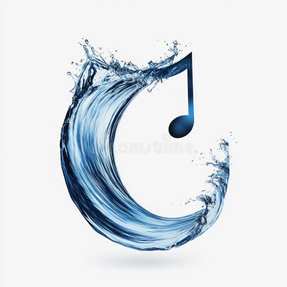 Harmonic Convergence: a Musical Note Emerges from a Dynamic Splash of ...