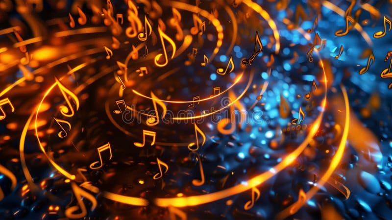 Harmonic Light Swirls stock illustration. Illustration of musical ...