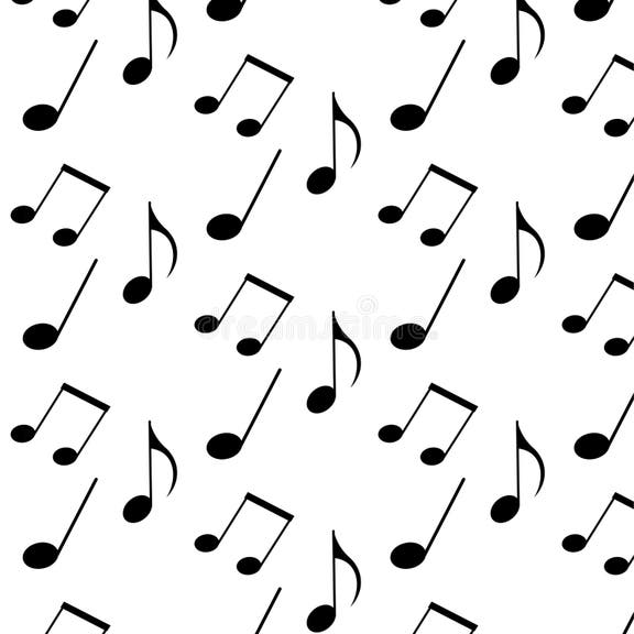 Harmonic Mix: Seamless Music Notes Pattern Vector Background Stock ...