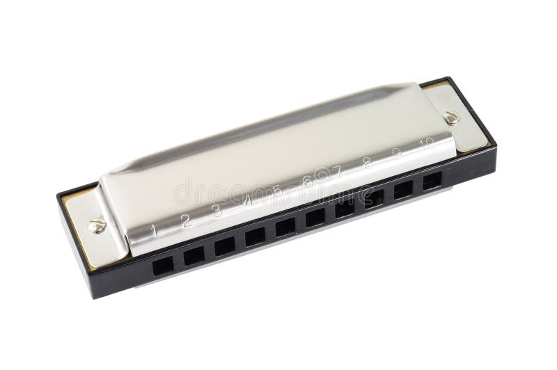 Harmonica stock image. Image of instrument, close, white - 163041