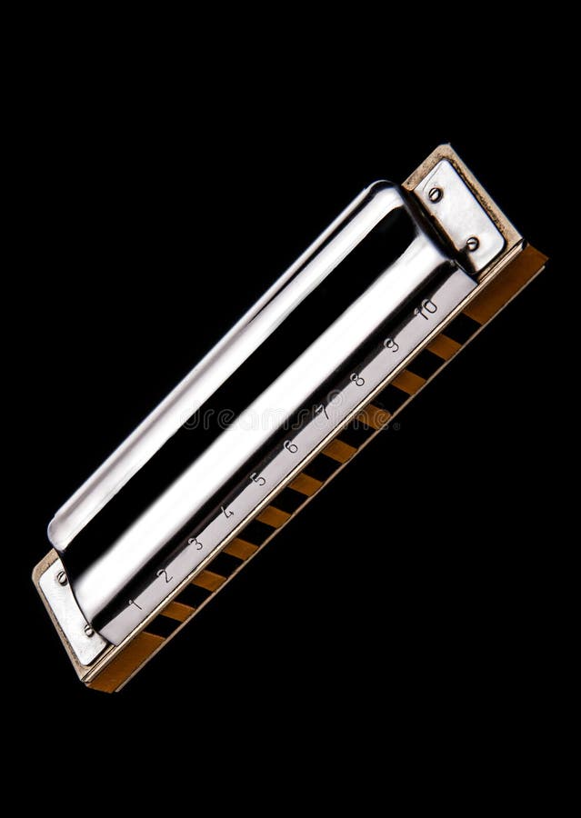 Red Harmonica Isolated On White Stock Image - Image of folk, mouthorgan ...