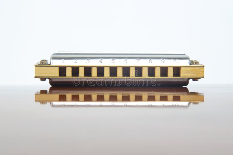 The Harmonica Lies on a Mirrored Surface. Classical Musical Wind ...