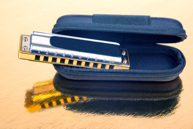 The Harmonica Lies on a Mirrored Surface. Classical Musical Wind ...