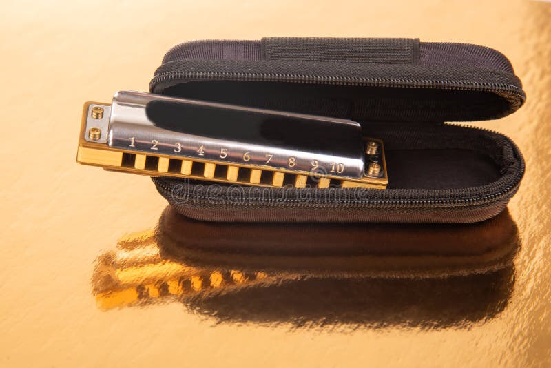 The Harmonica Lies on a Mirrored Surface. Classical Musical Wind ...