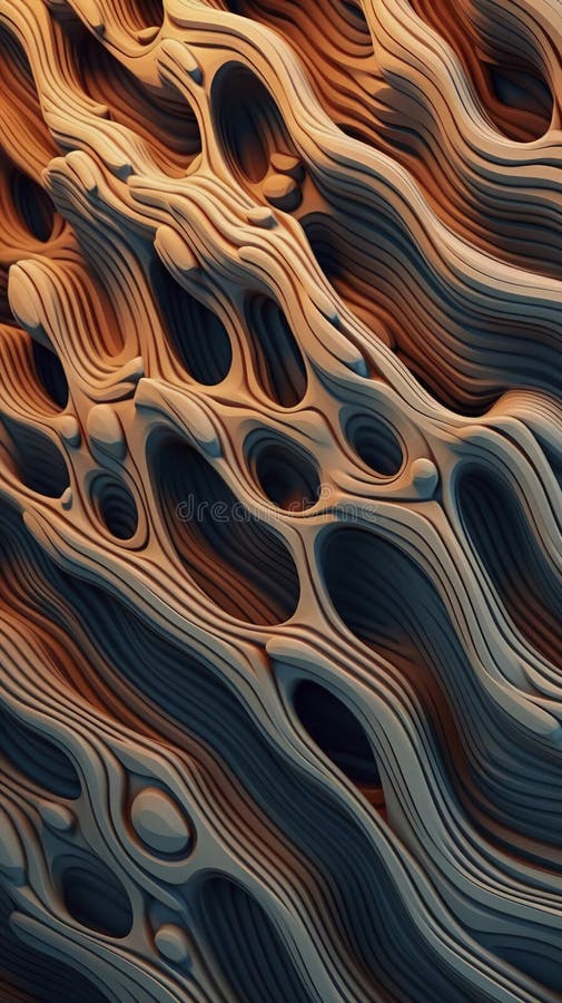 Harmonious Abstract Design with Fluid and Dynamic Curves AI Generated ...