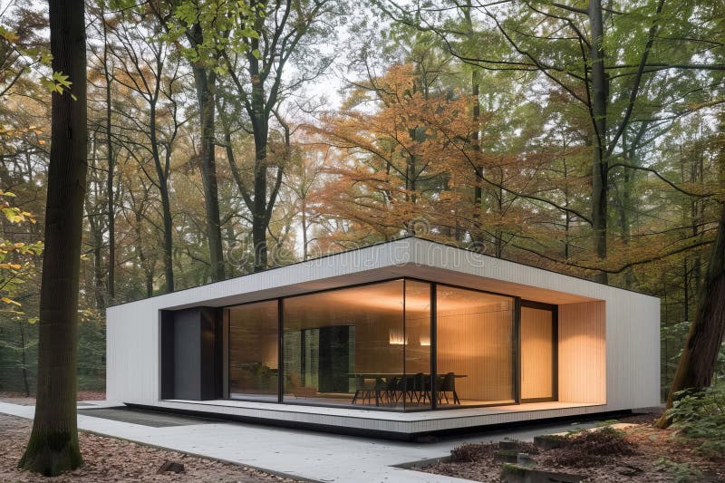 Harmonious Blend of Modern Design and Nature Minimalist Cubic House in ...