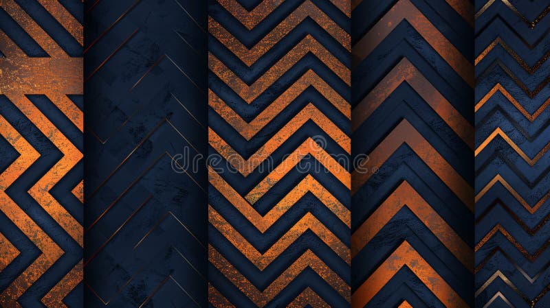 Harmonious Chevron Patterns for Balanced Stock Illustration ...