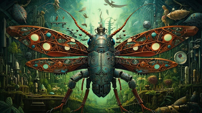 Biomechanical Insects Stock Illustrations – 34 Biomechanical Insects ...