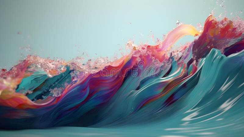 Harmonious Color Rhapsody Unleashed, Colorful Desktop Background Stock ...