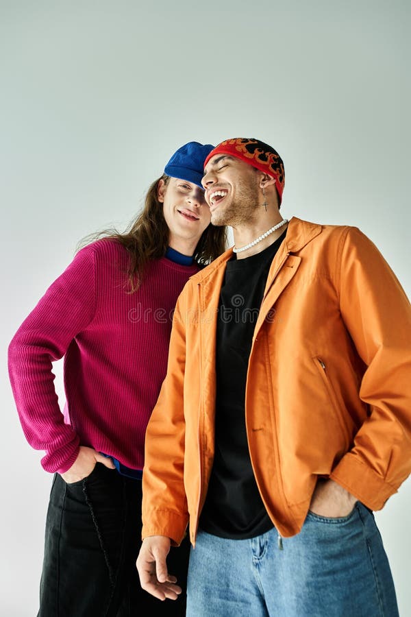 Harmonious Duo Embracing Love Stock Image - Image of inclusive ...