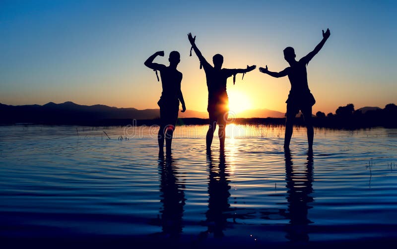 Concept of Unity Spirit of a Strong Team Stock Photo - Image of camping ...