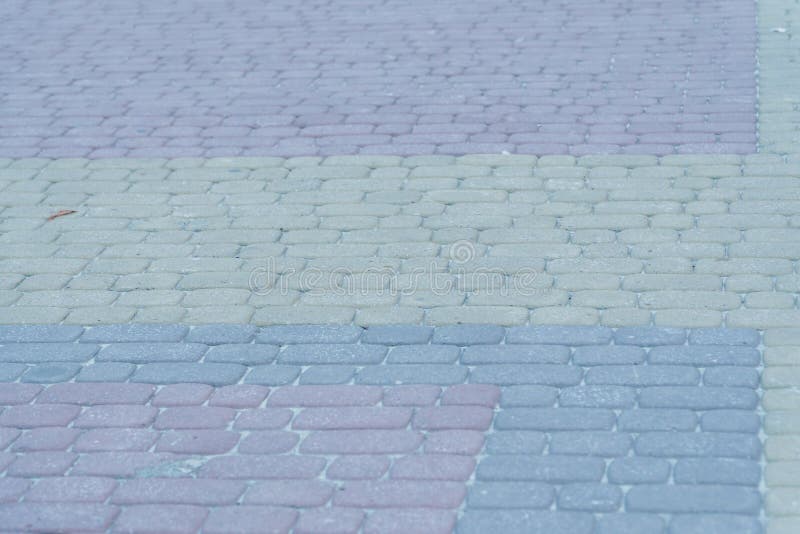 A Harmonious Mosaic of Paved Pathways in Soft Pastel Hues Stock Photo ...