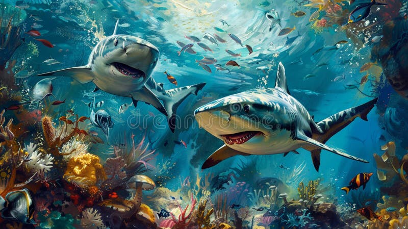 Sharks Dancing Stock Illustrations – 10 Sharks Dancing Stock ...