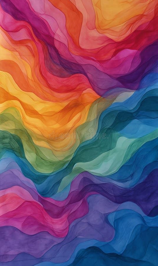 Harmonious Swirls: a Dynamic Display of Vibrant Colors on Sun Si Stock ...