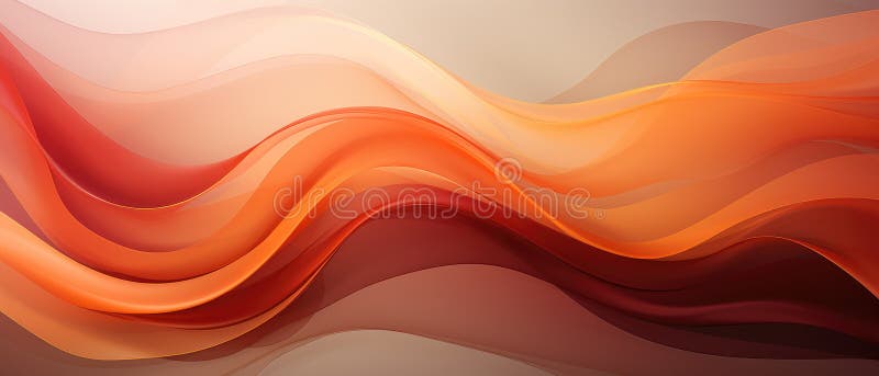 Harmonious Waves of Brown, Beige, and Orange in an Abstract Organic ...