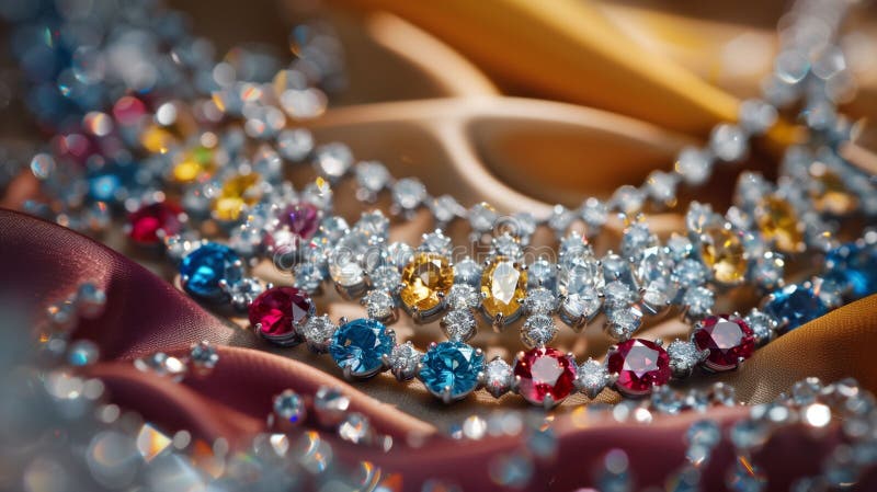 An Harmony of Colorful Diamonds Stock Illustration - Illustration of ...