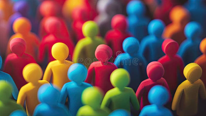 Harmony in Diversity: a Visual Narrative of Integration Stock Image ...