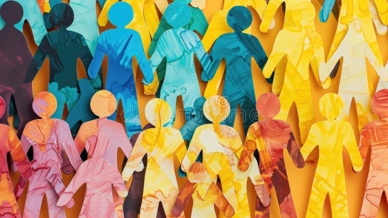 Harmony in Diversity: a Visual Narrative of Integration Stock Photo ...