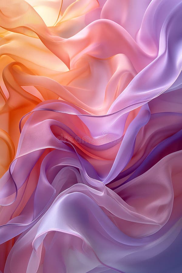 Harmony the Expression of Color. Soft Fluid Motion. Gradient Serenity ...