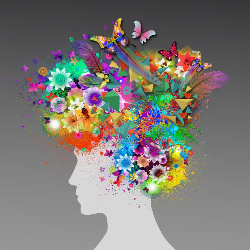 Harmony floral background stock illustration. Illustration of colored ...