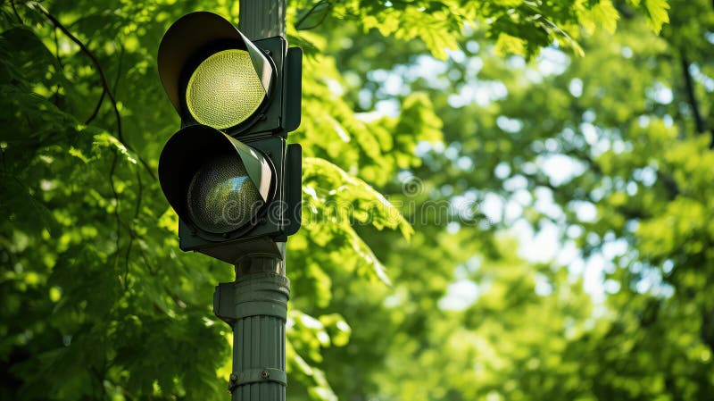 Harmony green stop light stock illustration. Illustration of friendly ...