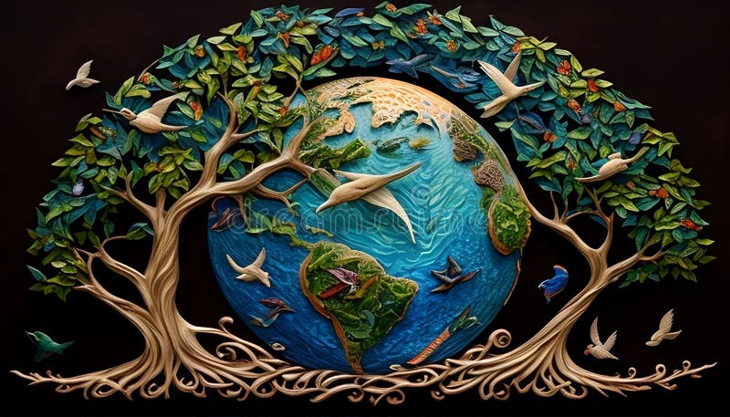 Harmony of Life - a Natural and Balanced Artistic Scene, Made with ...