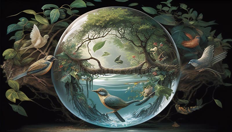 Harmony of Life - a Natural and Balanced Artistic Scene, Made with ...