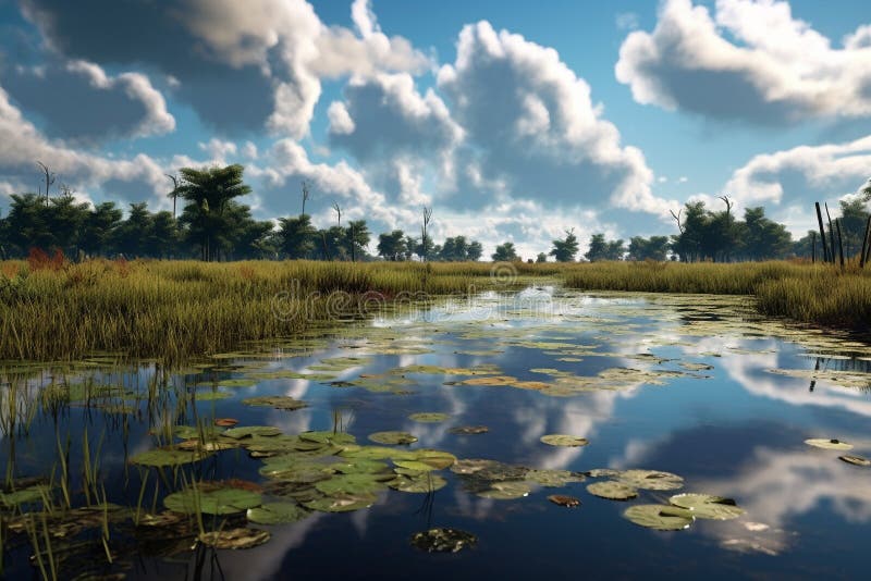 Harmony in the Marsh: Capturing the Intricate Balance of the Wetland ...