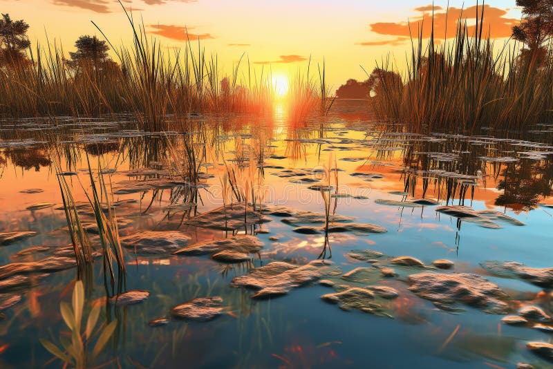 Harmony in the Marsh: Capturing the Intricate Balance of the Wetland ...