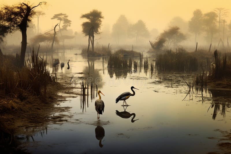 Harmony in the Marsh: Capturing the Intricate Balance of the Wetland ...