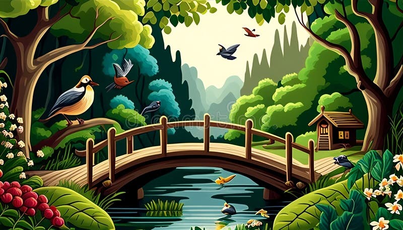 Harmony of Nature and Humanity, a Symbol of Environmental Balance, Made ...