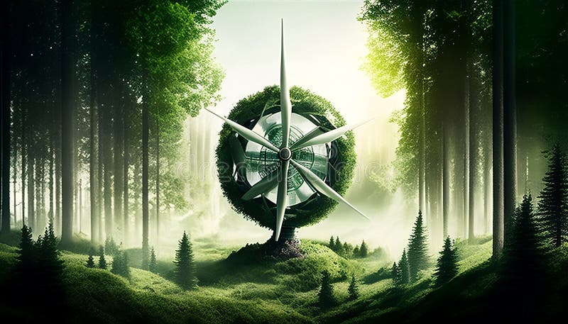 Harmony of Nature and Technology: a Sustainable Future, Made with ...