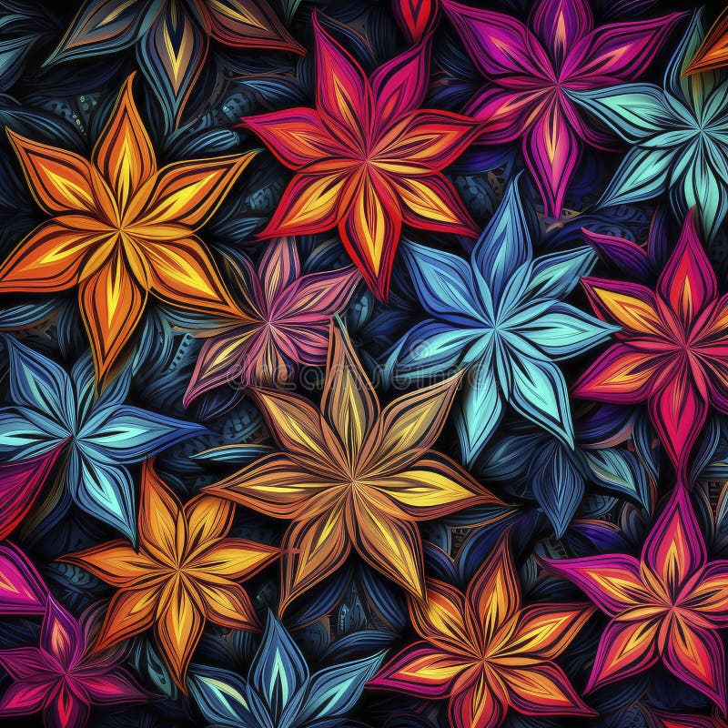 Harmony in Patterns: Seamless Designs for All Stock Illustration ...