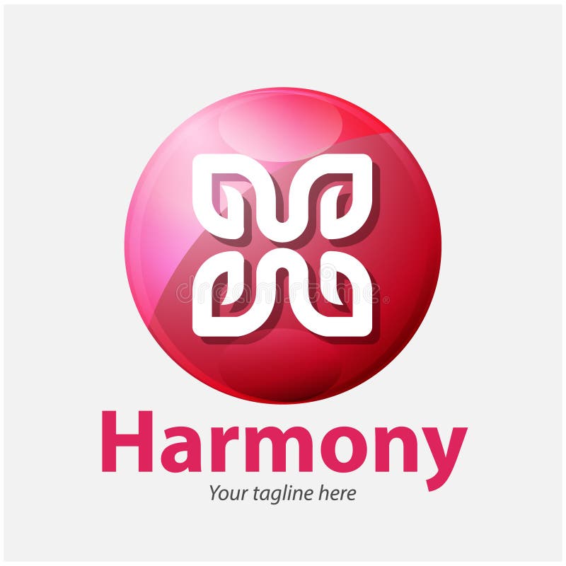 Harmony symbol or icon. stock vector. Illustration of alphabet - 232853029