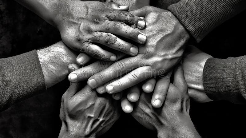 Harmony in Unity Power of Collective Collaboration Stock Illustration ...